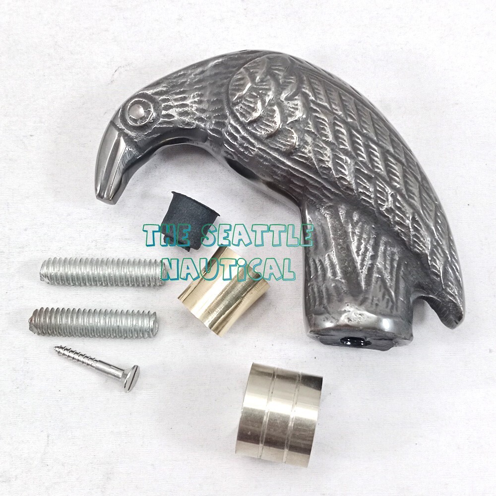 Antique Brass Raven Crow Handle Only for Wooden Shaft… - Gem