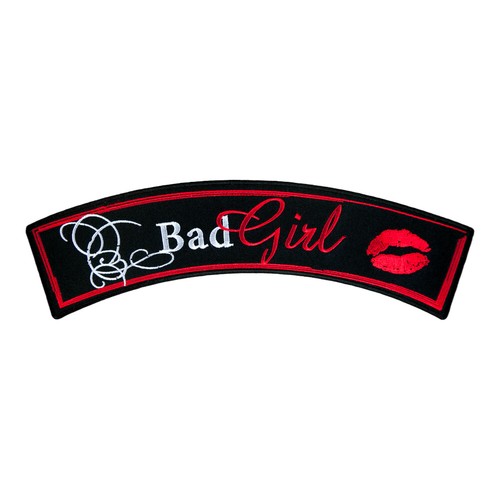 Bad Girl Red Lips Rocker Patch, Ladies Rocker Patches | eBay