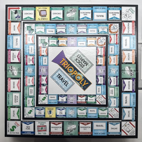 Triopoly Premiere Edition Three Dimensional Board Game Buying Building ...