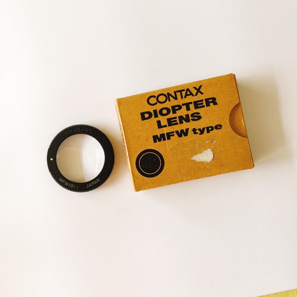 【MINT】Contax ±0 Diopter Lens MFW type for 645 MF-2 finder made in Japan ...
