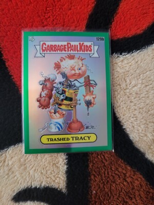 Garbage Pail Kids GPK Trading Card Chrome Green Trashed Tracy 129b | eBay