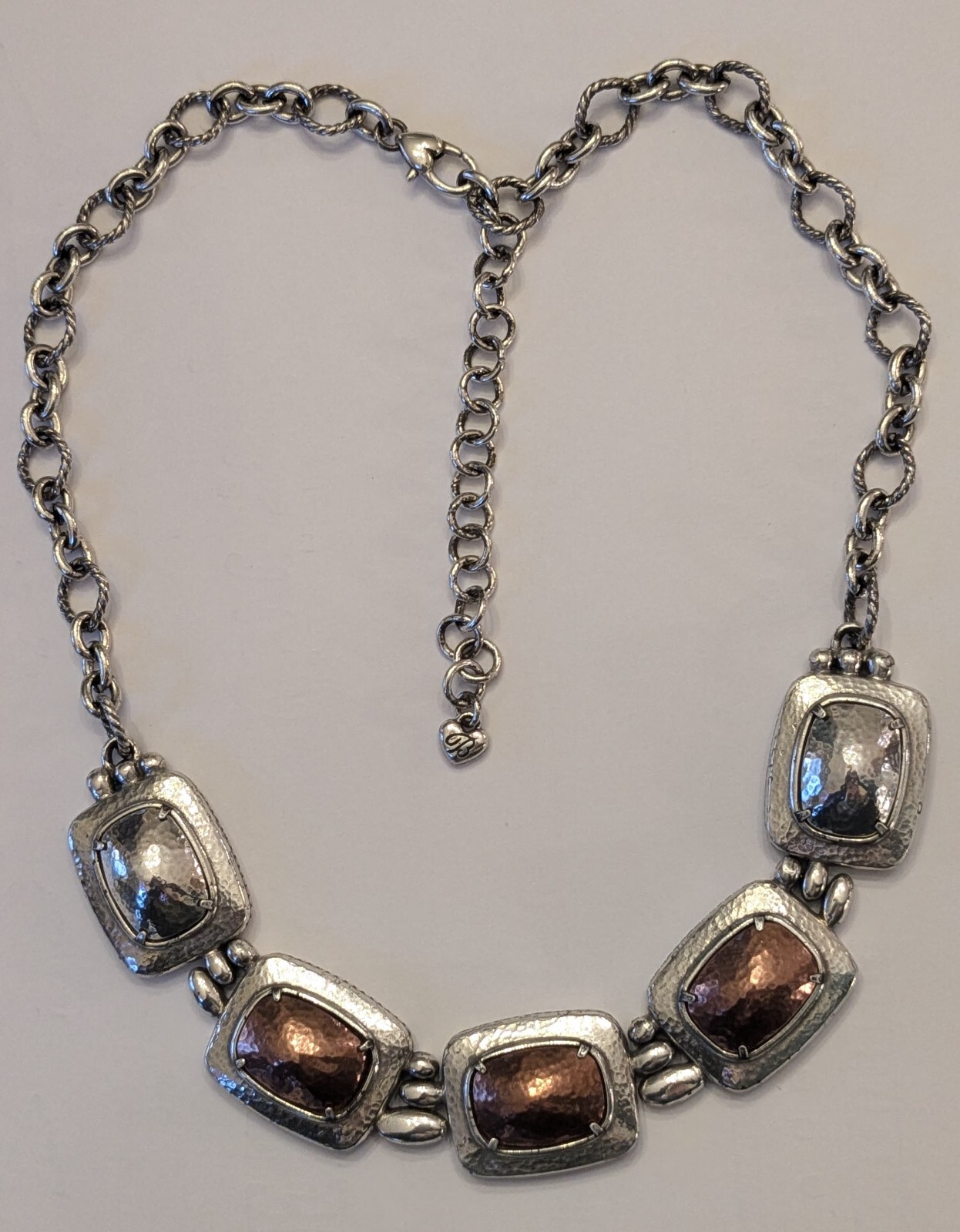 Brighton Balanced Your True Color Silver Copper Collar Necklace | eBay