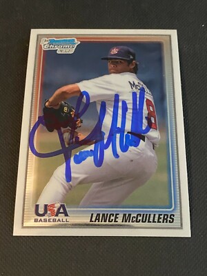 Lance McCullers Signed 2010 Bowman Chrome USA Card Auto Astros ...