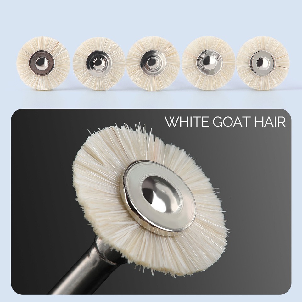 AZDENT Dental RA Goat Hair Polishing Brush Buffing Wheel 2.35mm For ...