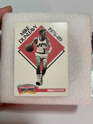 1990 NBA Hoops Basketball Card #351 Mike Dunleavy SA Spurs Free ...