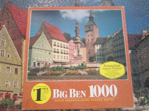 Landsberg am Lech, Germany🐭🐭1000 Pc. Complete🐭Jigsaw Puzzle Big Ben ...