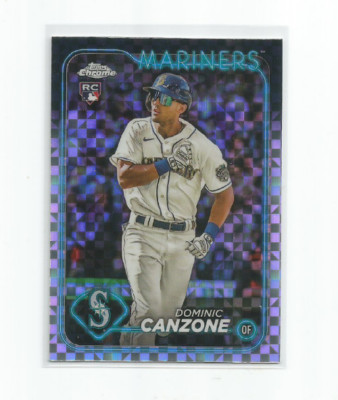 DOMINIC CANZONE (Seattle Mariners) 2024 TOPPS CHROME XFRACTOR ROOKIE ...