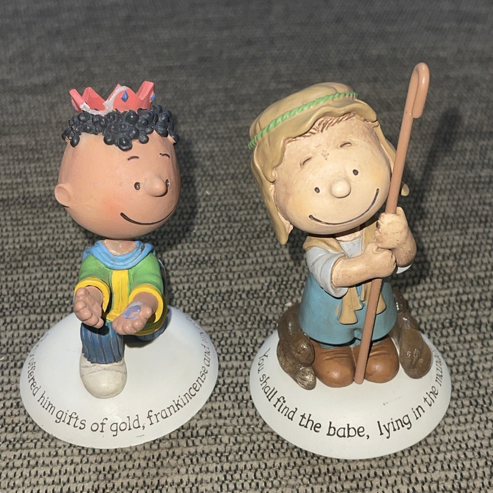 Hallmark Peanuts Gallery Nativity Accessories 4 Figurines *SEE PHOTOS ...