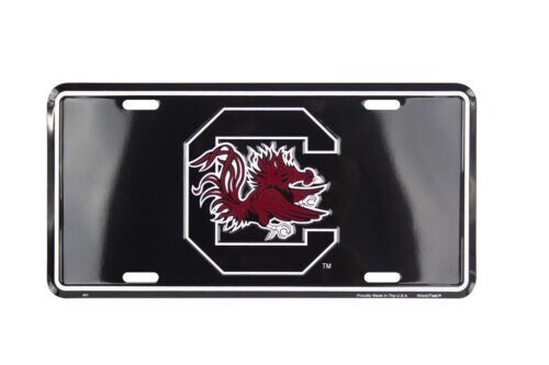 South Carolina Gamecocks Black License Plate Sign Tag Wall Sign FAST ...