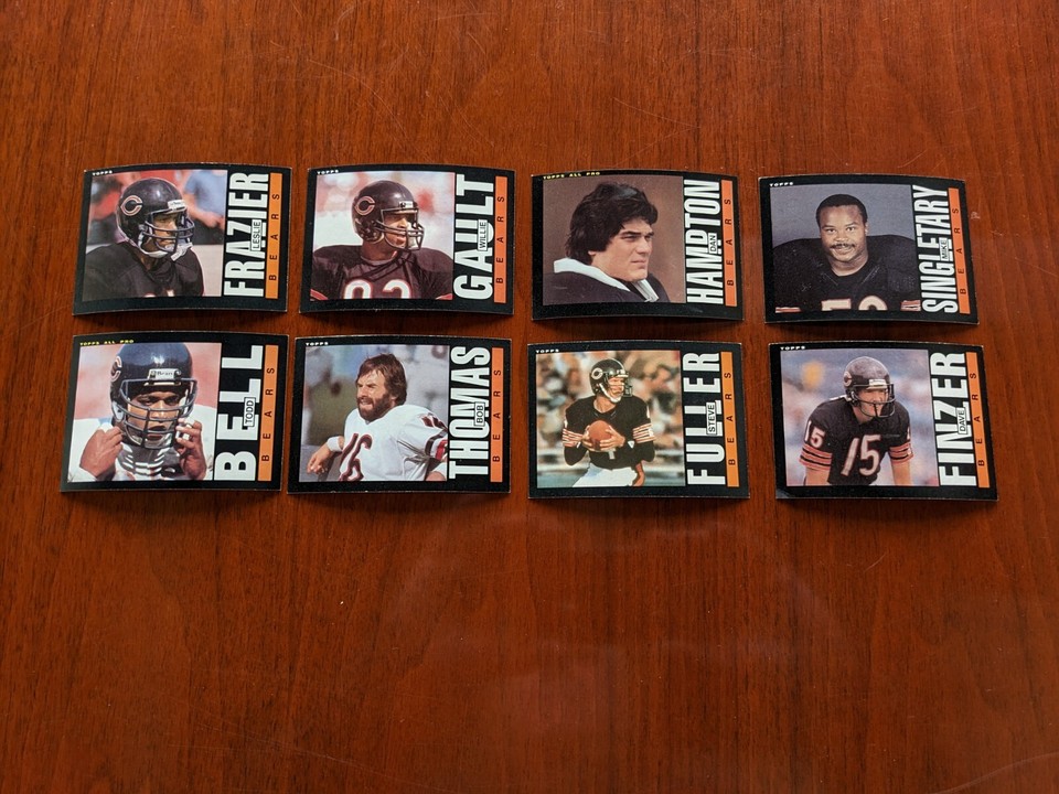 1985 Topps Football CHICAGO BEARS TEAM 16 Cards Payton ; Dent ...