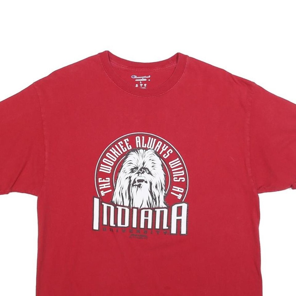 CHAMPION Mens Red Star Wars Graphic T-Shirt L Short Sleeve Crew Neck | eBay