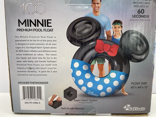 Disney Minnie Mouse Swimming Pool Float Premium 44 in 300lbs Huge ...