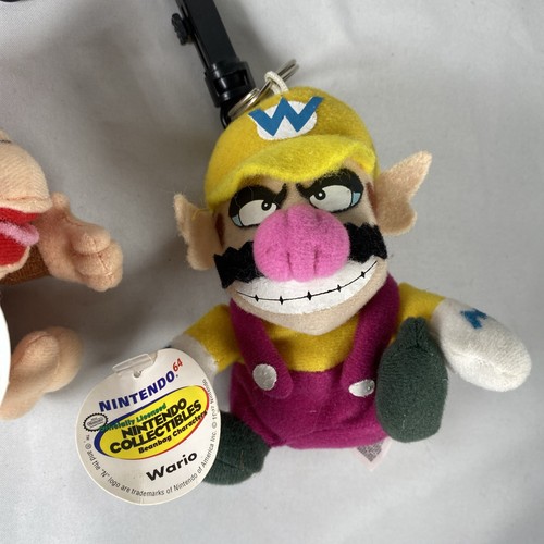 Lot of 3 Nintendo 64 N64 Plush Keychain BD&A w/ Tag Diddy Donkey Kong ...