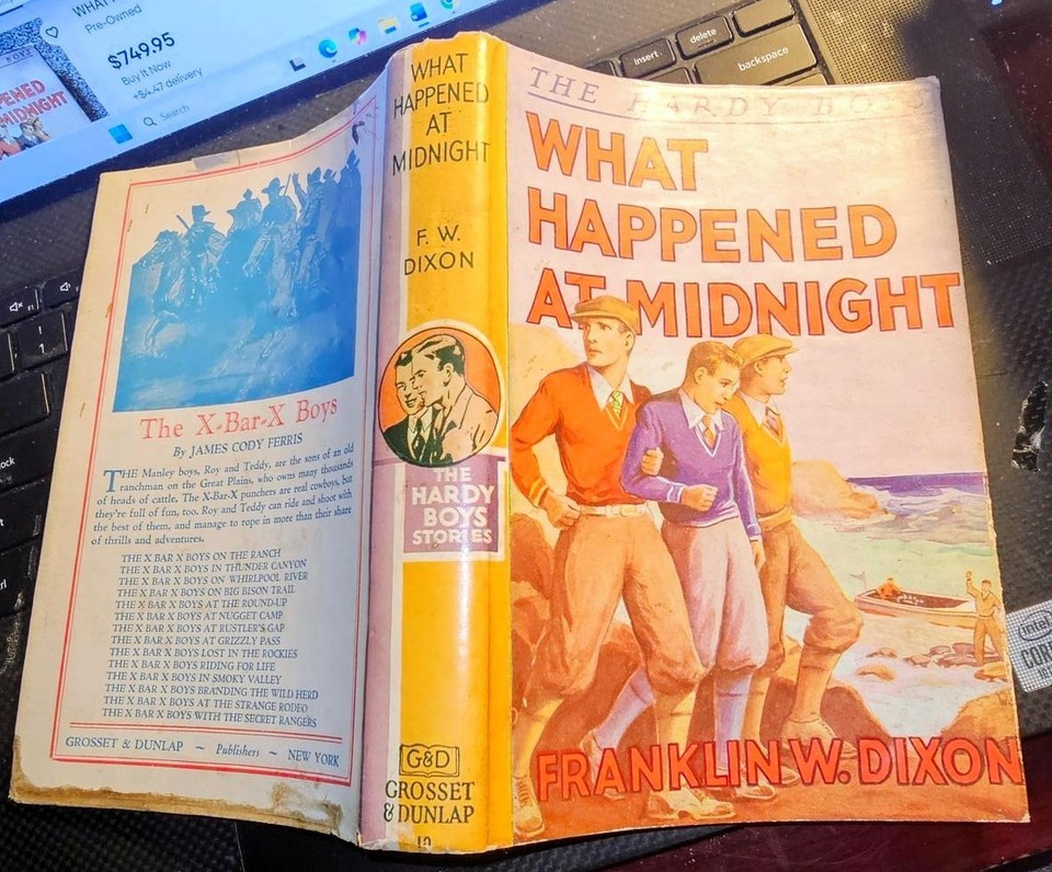 TWO HARDY BOYS What Happened At Midnight & While the Clock Ticked pub ...