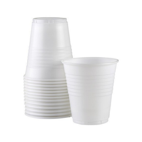 Reusable Disposable Plastic White Cups Drinking Water Coffee Tea Cup ...