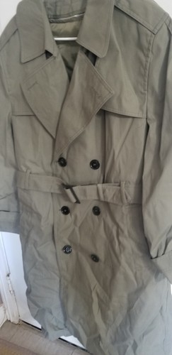 USMC MARINES ISSUE COAT ALL WEATHER PEWTER TRENCH MEN'S 40R JACKET ...