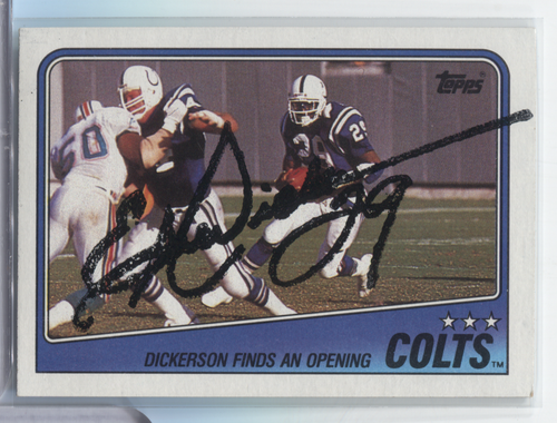 Eric Dickerson Colts Autographed 1988 Topps #116 w/COA 091224MLCD30 | eBay