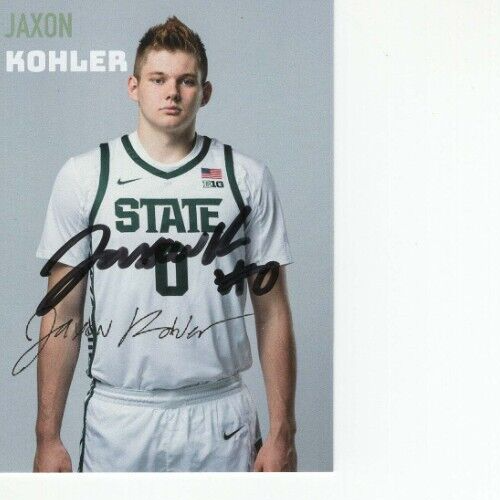Michigan State Spartans Jaxon Kohler Autographed Basketball Card | eBay