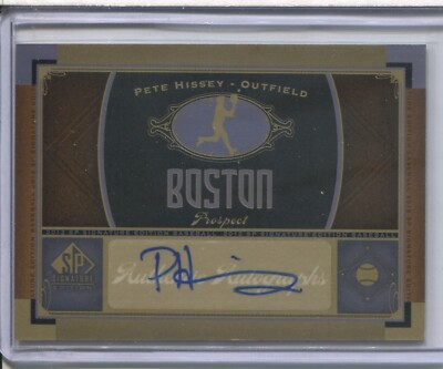 2012 SP Signature Edition Pete Hissey #BOS25 Auto | eBay