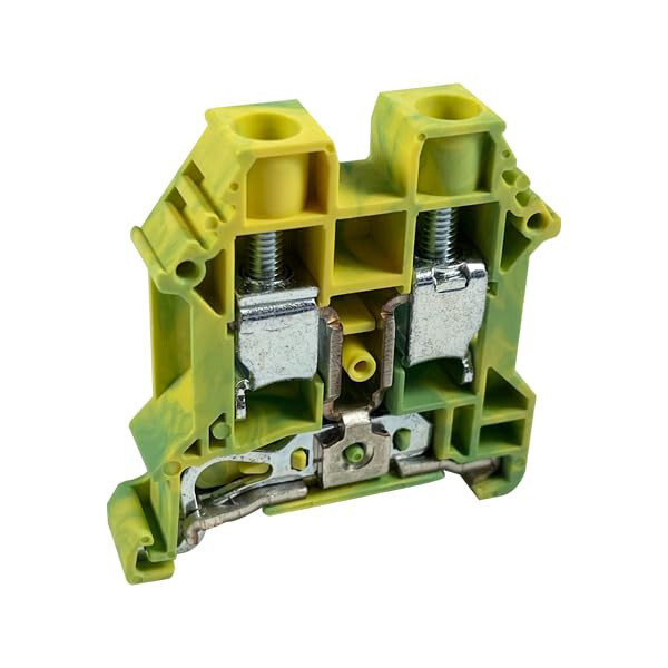 DIN Rail Ground Terminal Blocks 3 Quantity DK10N-PE Dinkle 6 - 20 AWG Gauge UL | eBay