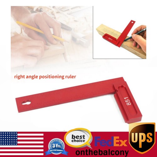 200mm Aluminum Alloy Hardwood Try Set Square Woodworking Carpenter Wood ...