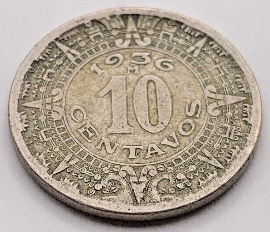 1936 Mexico 10 Centavos - Mexican World Coin - 10C - Free Shipping | eBay