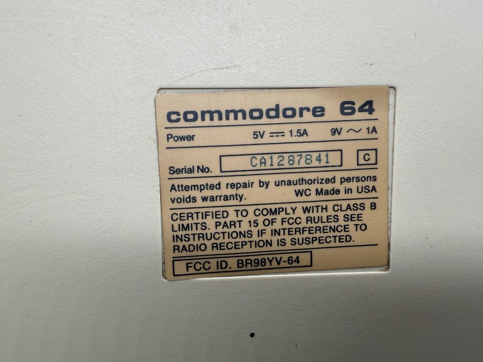 Vintage Commodore 64 Personal Computer Keyboard POWERS ON | eBay