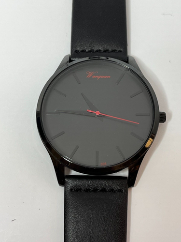 Working Men's Black Wanguan Quartz Watch DT | eBay
