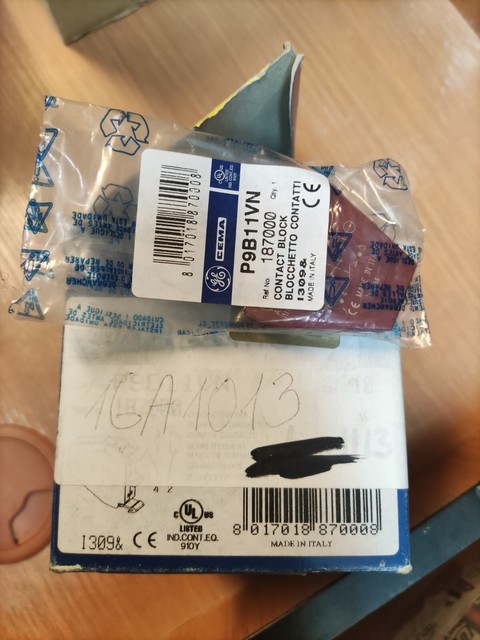 GE P9b11vn Contact Block 1nc/1no 22mm for sale online | eBay