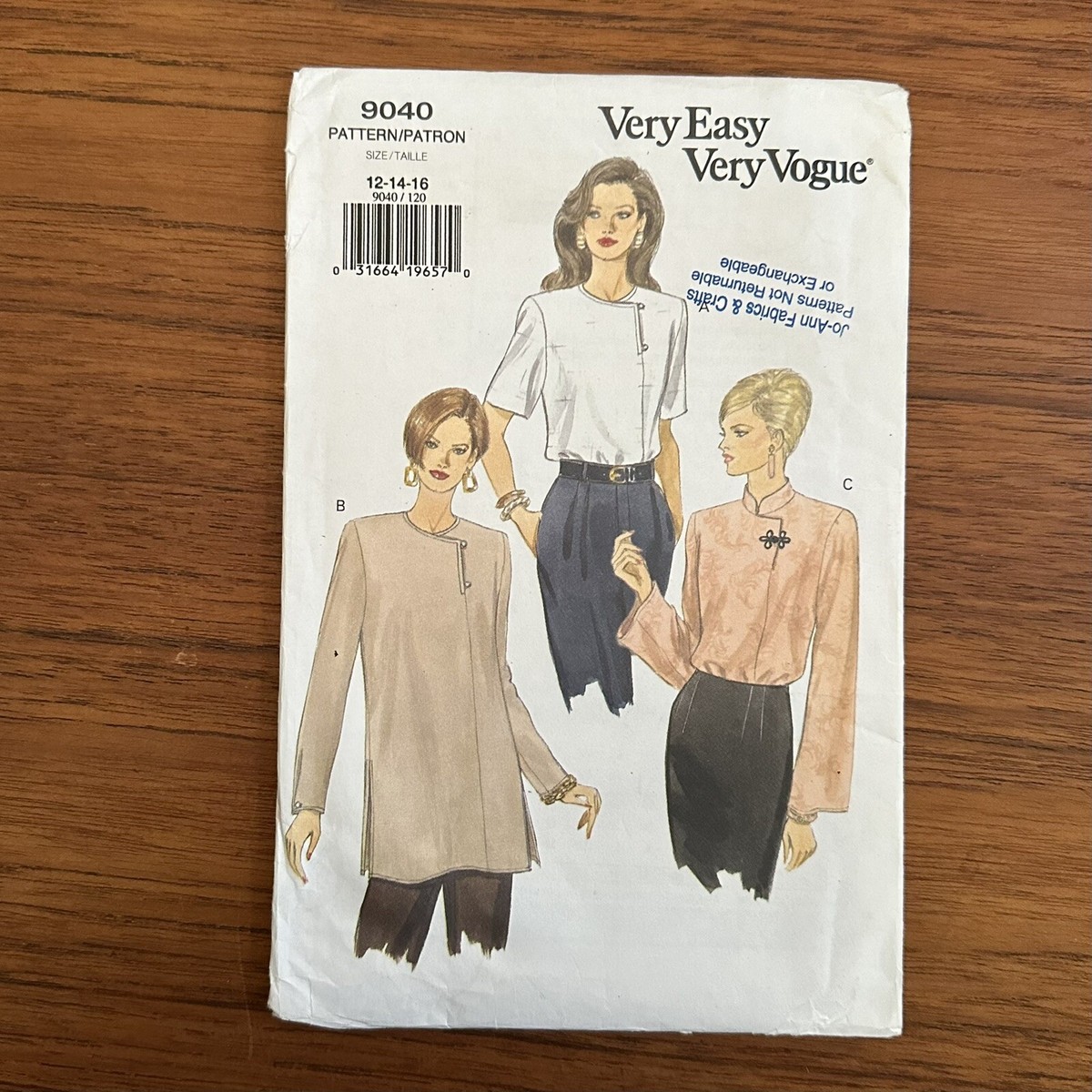 Vogue Tunic Sewing Patterns Pattern Vogue Very Easy Vogue (V8984)