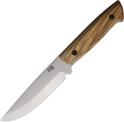 ZA-PAS Knives Explorer Ash Wood 80CrV2 Steel Drop Pt Fixed Blade Knife ...