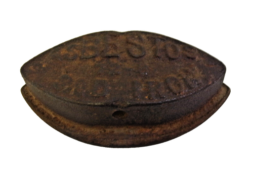 Antique Old ASBESTOS Solid Sadiron Sad Iron Clothes Ironing Press ...