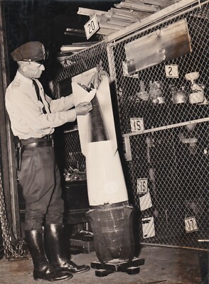 WWII TRAINING DUMMY BOMB IN THE US WAR DEPARTMENT JUNKYARD 1942 ORIG ...