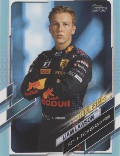 2021 Topps Formula 1 - F2 Drivers Future Stars Aqua #68 Liam Lawson ...