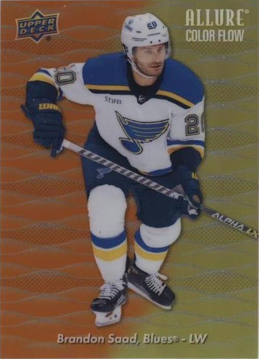 2023-24 Upper Deck Allure - Color Flow Brandon Saad #CF-30 Orange ...