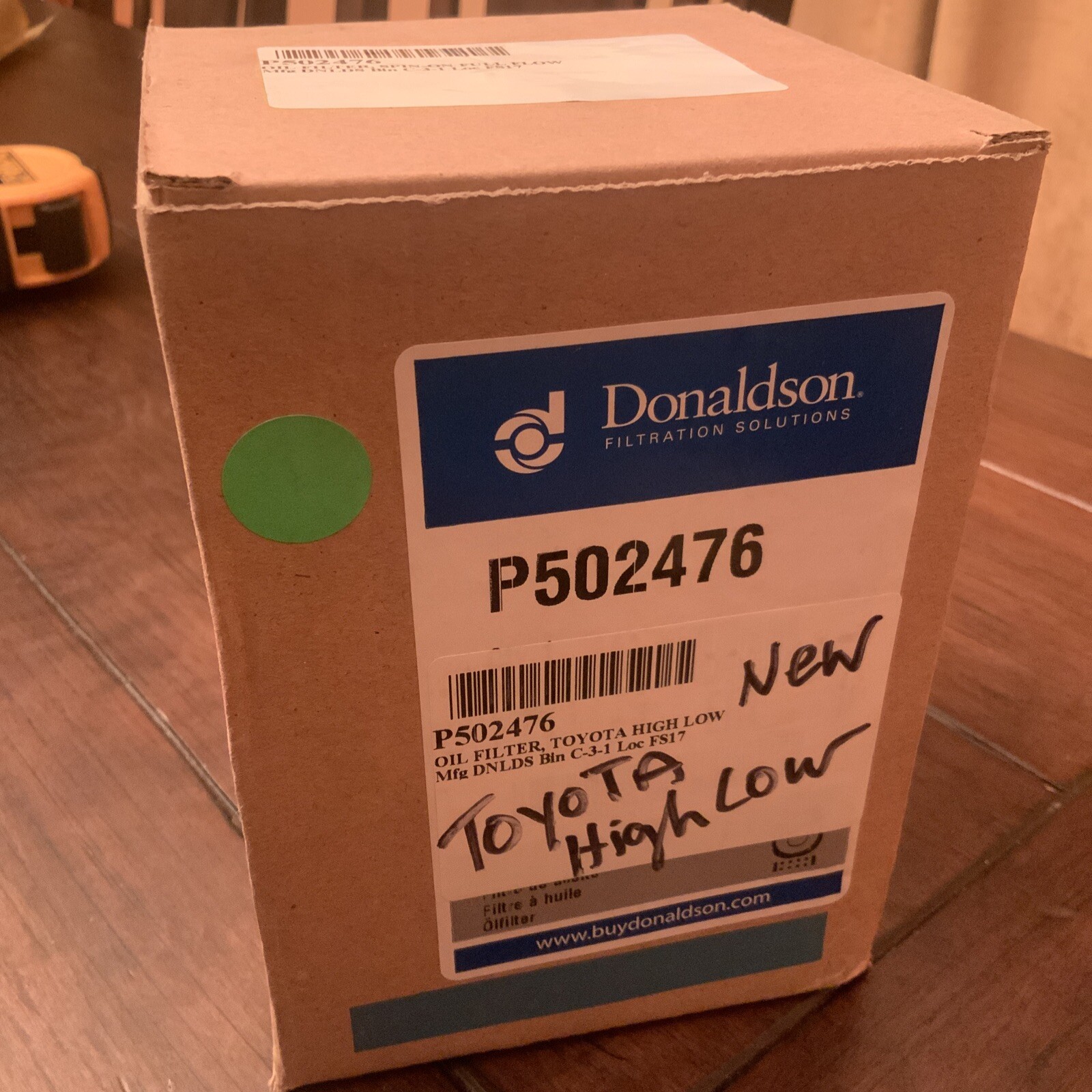 1 Pcs Genuine Donaldson Industrial Lube Oil Filter P502476, Spin-On ...