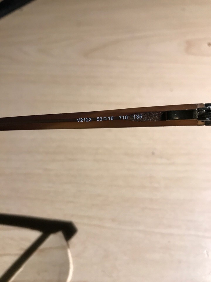Valentino Optical 710 Light Gold /brown 53-16-135 | eBay