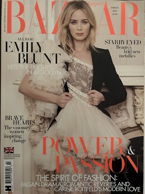 Harper’s Bazaar UK Magazine (March 2020) EMILY BLUNT | eBay