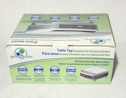 Germguardian Table Top Complete Air Cleansing System HEPA UV Light ...