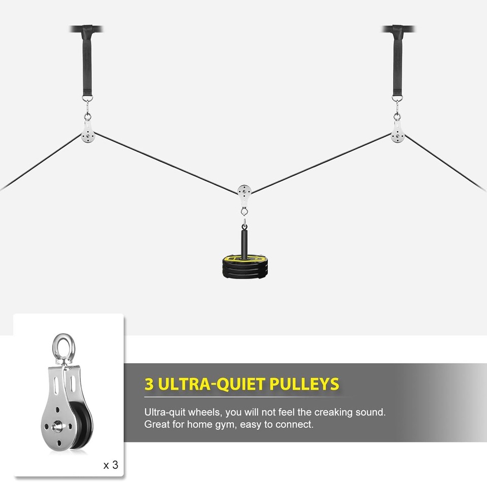 Weight Cable Pulley System Gym, Cable Weight Pulley System Attachments ...