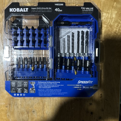 Kobalt XTR Impact Screwdriver Bit Set 40 Piece 1/4 Hex Shank Factory ...