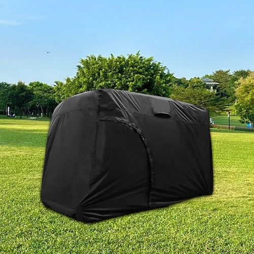 Heavy Duty Golf Cart Cover Oxford Cloth Waterproof Outdoor Protection 2 ...