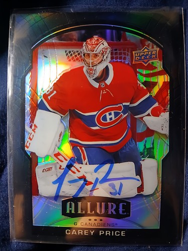 Carey Price Black Rainbow Allure Autograph Signature | eBay