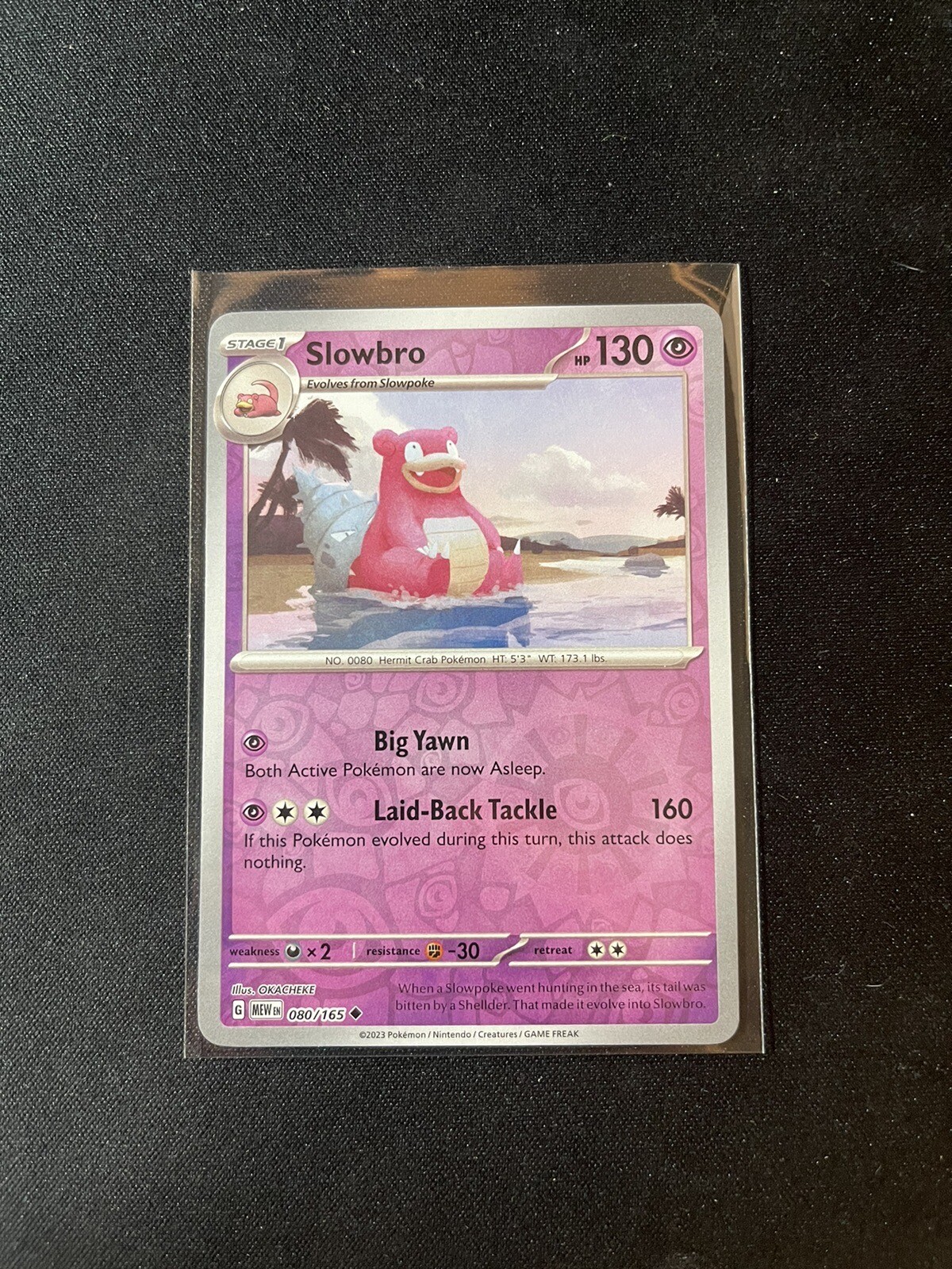 Pokemon - Slowbro 080/165 Reverse Holo - Scarlet & Violet 151 NM | eBay