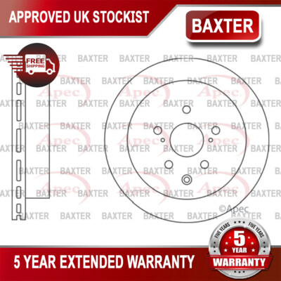 Fits Lexus RX 2008-2015 3.5 Baxter Rear 1x Brake Disc #2 4243148080 ...