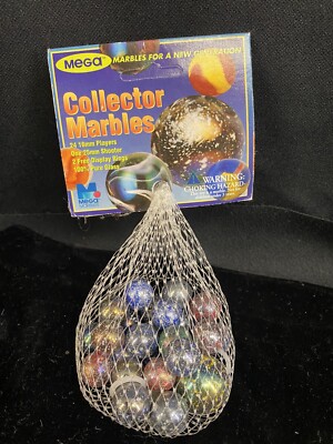 Jupiter Collector Series Net Bag Glass Mega Marbles Vacor 1 Shooter 24 ...