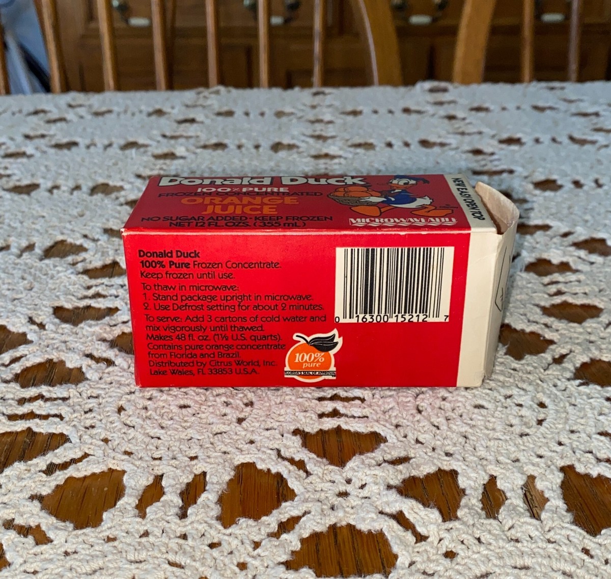 Donald Duck Frozen Orange Juice