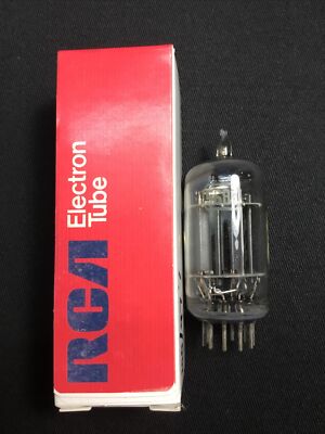 RCA 5687 Black Plates AUDIO PREAMPLIFIER VACUUM TUBE Tested USA 4.2923 ...