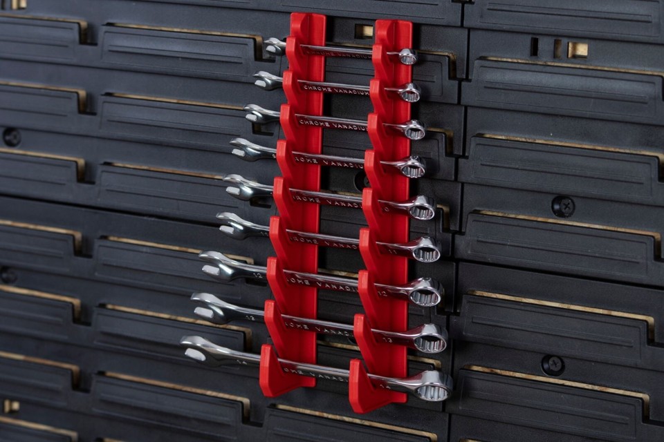 WALL MOUNT STORAGE BOARD ORGANIER BOXES GARAGE DIY BIN PANEL RACK BUILD ...