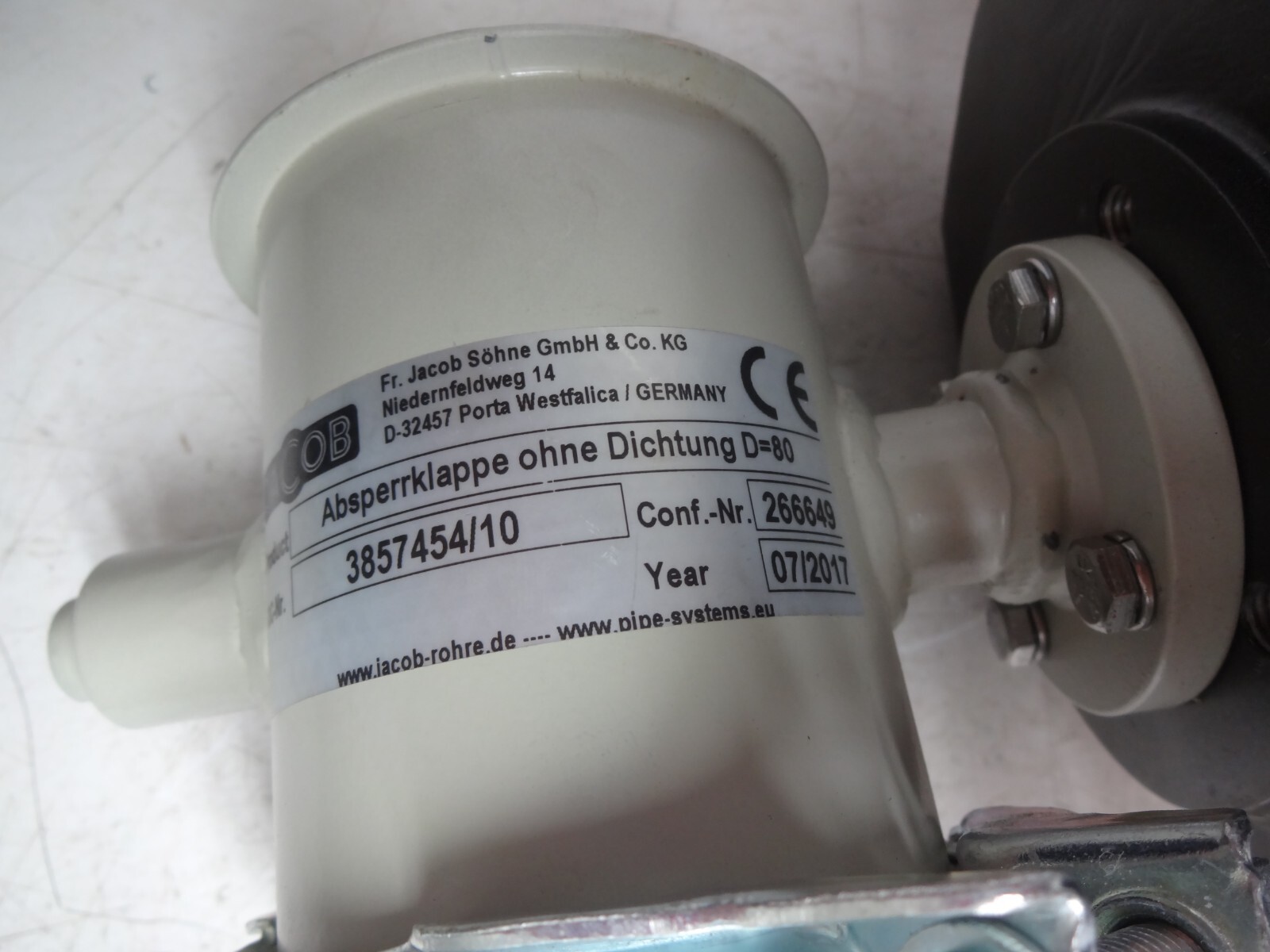 (NEW) JACOB VR45.70B.GP5 15-30V 50/60Hz Actuator With 3857454/10 ...